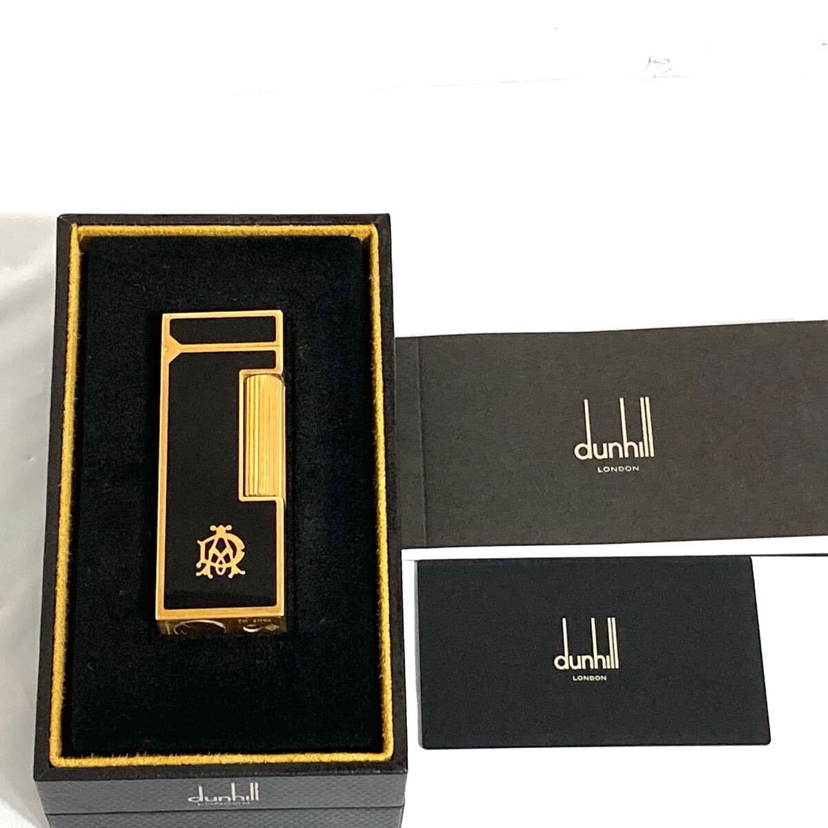 【やや傷や汚れあり】1円スタート 希少 dunhill ダンヒル ライター ガスライター ゴールド ブラック AD 箱 ギャランティカード E7921の落札情報詳細 - Yahoo ...