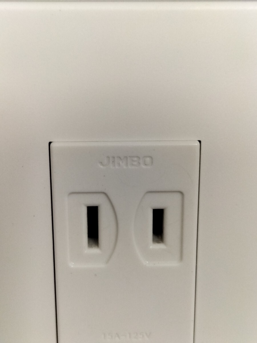 【目立った傷や汚れなし】(A-618)JIMBO 神保電器 コンセント4個セット JEC-BN-55 W7×D2.5×H12cm 電材 配電用 ...