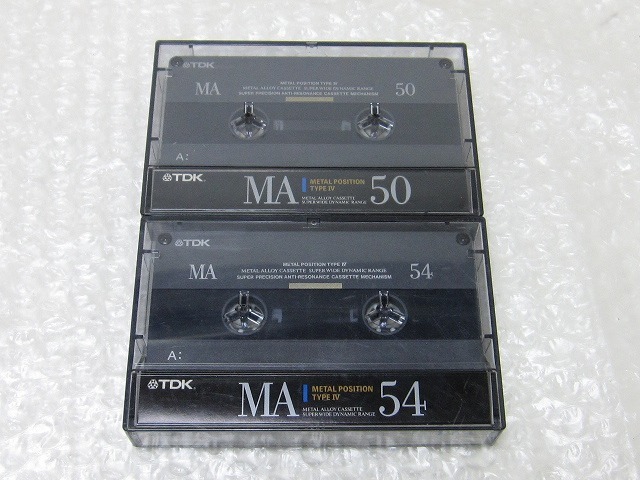 【やや傷や汚れあり】IWW-7898S TDK カセットテープ メタルポジション TYPEⅣ 2本セット MA50 MA54 ツメ有の落札情報 ...
