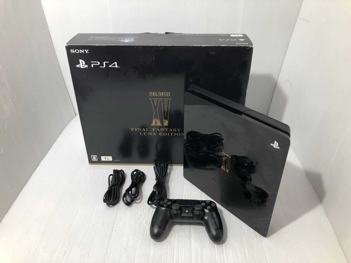 【傷や汚れあり】SONY PS4 本体 CUH-2000B FINAL FANTASY XV LUNA EDITION 一式 箱付き【HDD1TB】FW12.00 動作良好 ...