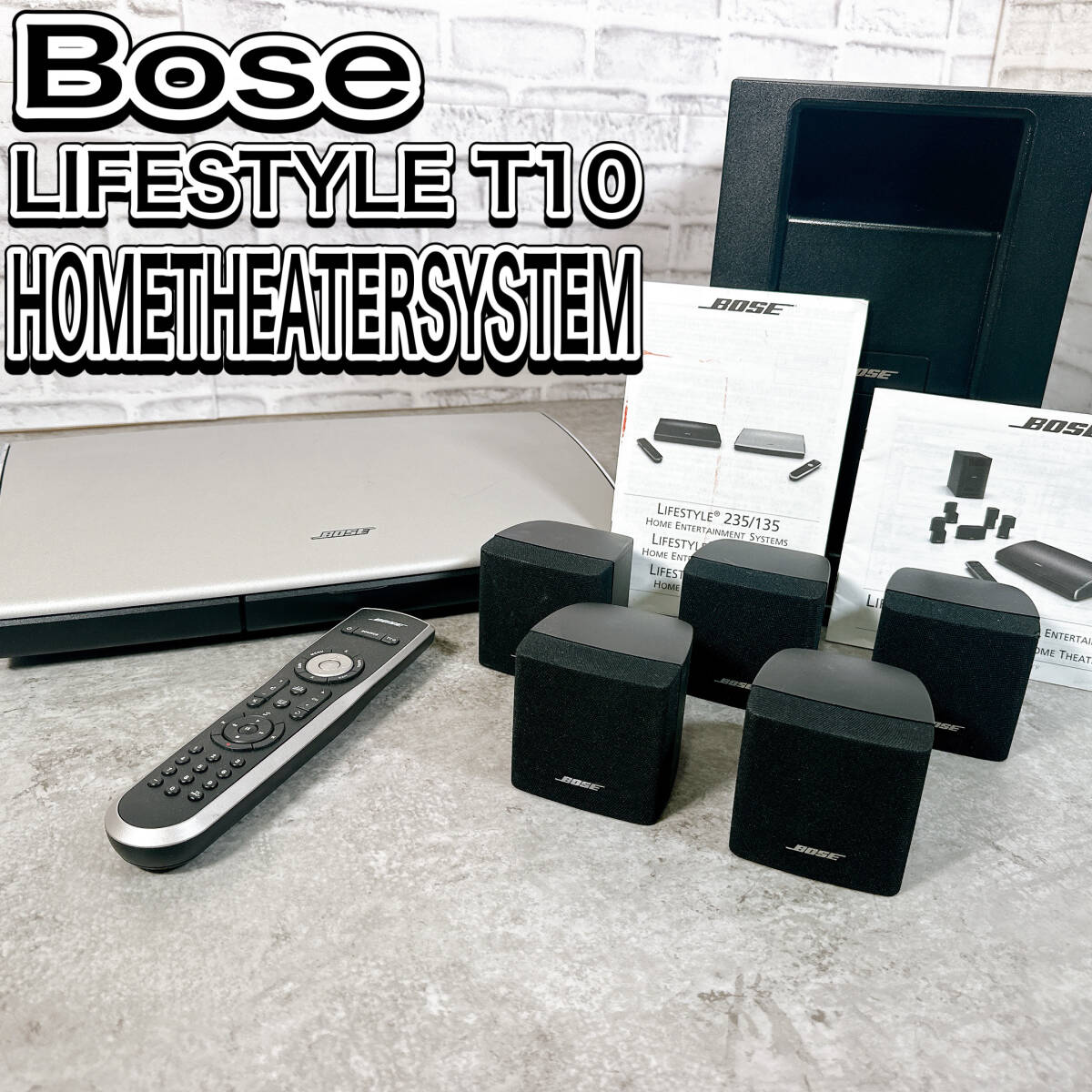 【目立った傷や汚れなし】動作OK ボーズ ライフスタイル T10 ホームシアターシステム 5.1ch lifestyle systemの落札情報詳細 - Yahoo!オークション落札価格検索 ...