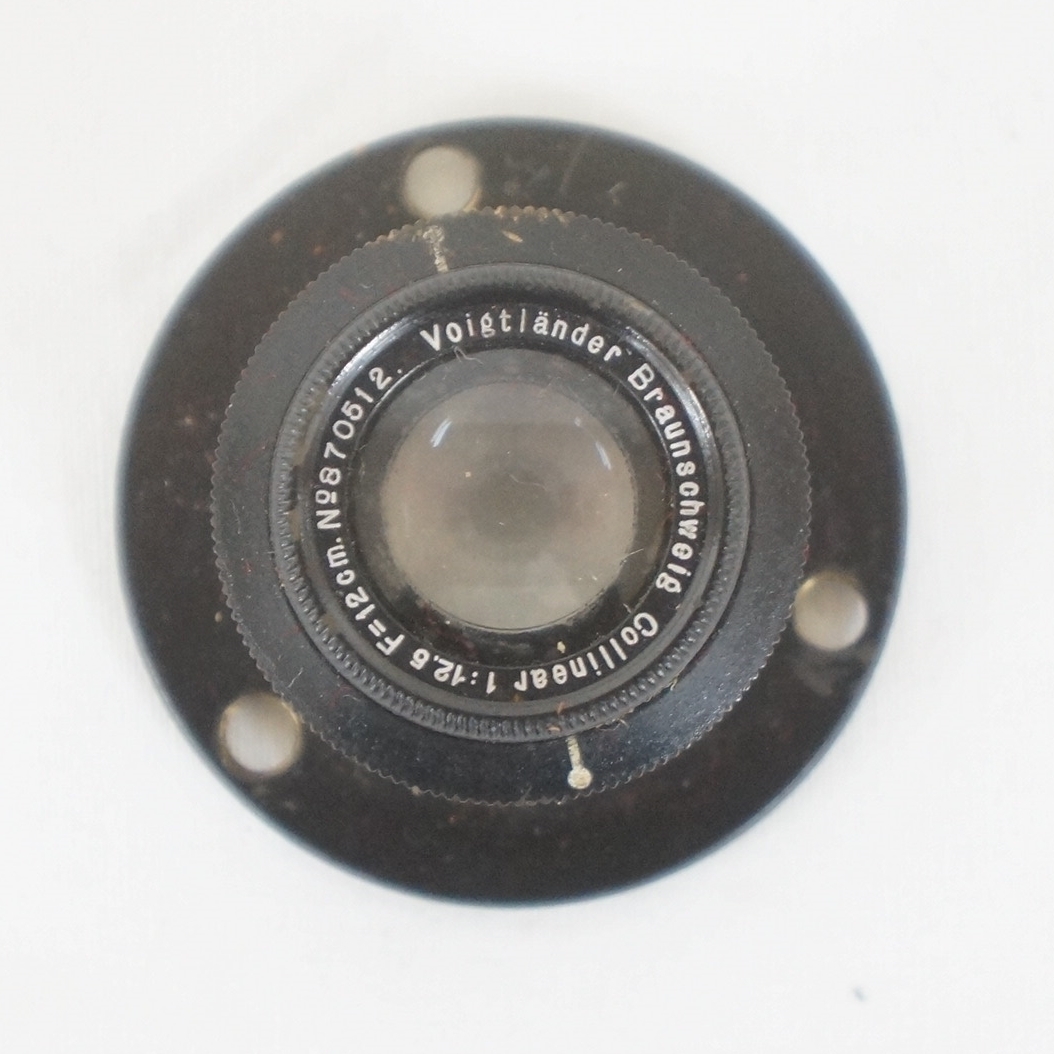 【傷や汚れあり】⑤ Voigtlander Braunschweig フォクトレンダー Collinear F12.5 12cm レンズ ...