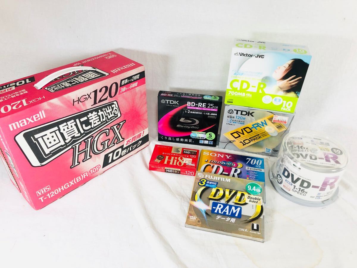 【未使用】★未使用★録画用 データ用 記録メディア DVD-R DVD＋RW BD-RE CD-RW まとめての落札情報詳細 - Yahoo!オークション落札価格検索 オークフリー