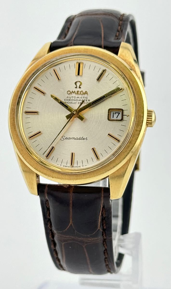 【傷や汚れあり】【オメガ 1円～】 「OMEGA」 168.022 シーマスター クロノメーター デイト 腕時計 メンズ AT W13E238 ...