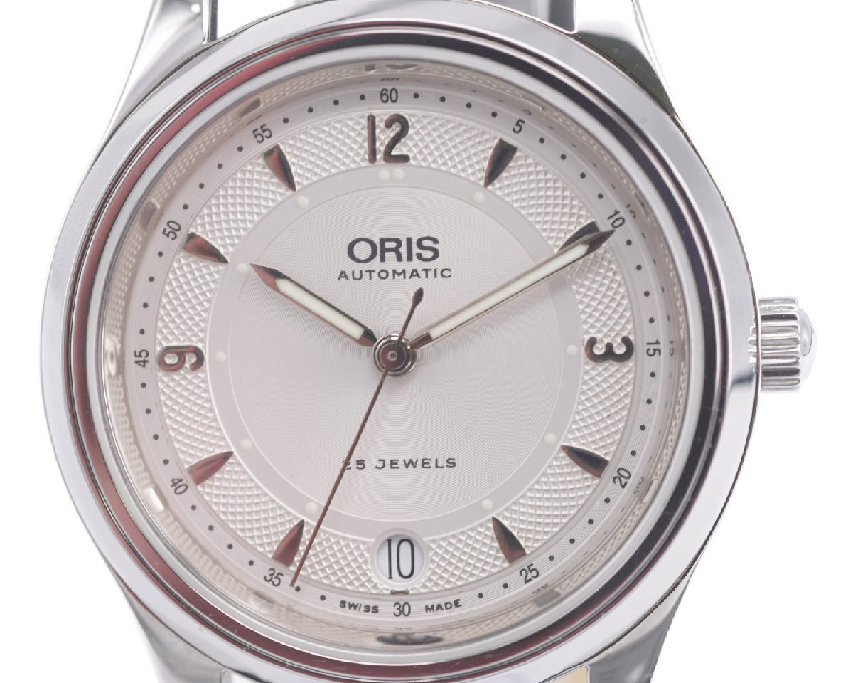 【未使用】レアモデル [未使用品] 稼働品【ORIS】オリス 7490 モダンクラシック レッドローター 25石 自動巻 メンズ 純正ベルト ...