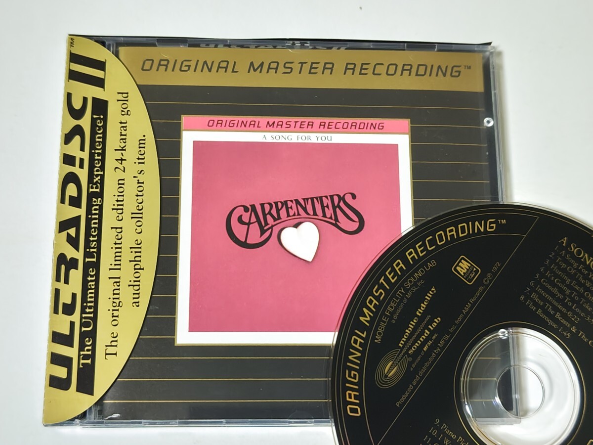 【目立った傷や汚れなし】旧規格 MFSL ゴールドCD CARPENTERS / A SONG FOR YOU カバー帯付 (UDCD 525) 24k-GOLD CDの落札情報詳細 ...