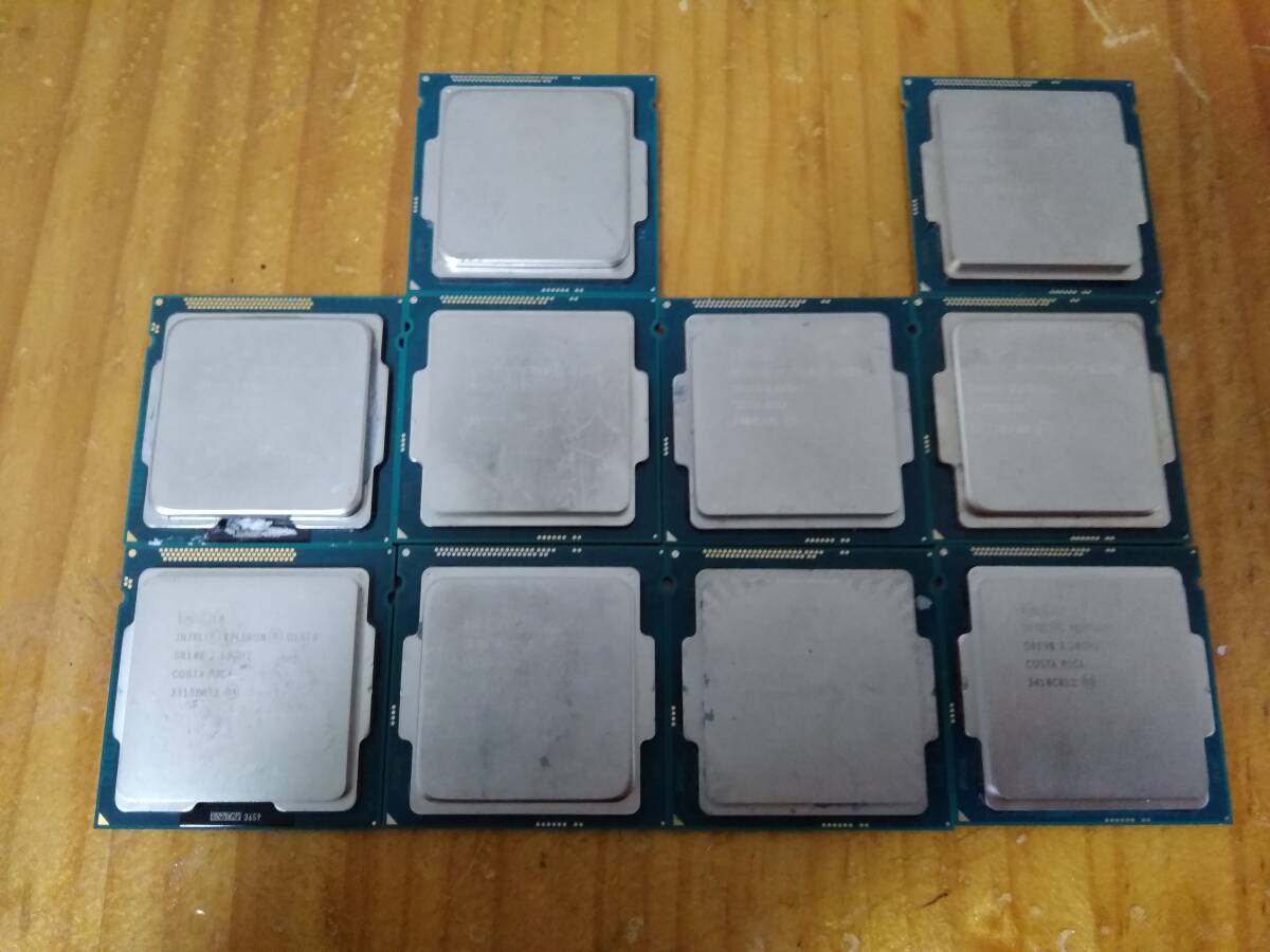 【傷や汚れあり】★☆ CPU Intel Pentium G3250/3220 Celeron G1610/1840 合計10個セット 動作未 ...