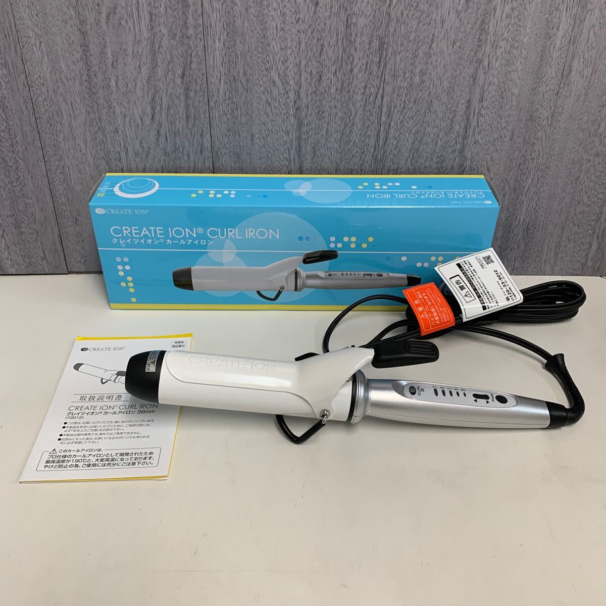 【未使用】y122014m CREATE ION イオンカールアイロン直径38mm ホワイトの落札情報詳細 - Yahoo!オークション落札価格検索 オークフリー