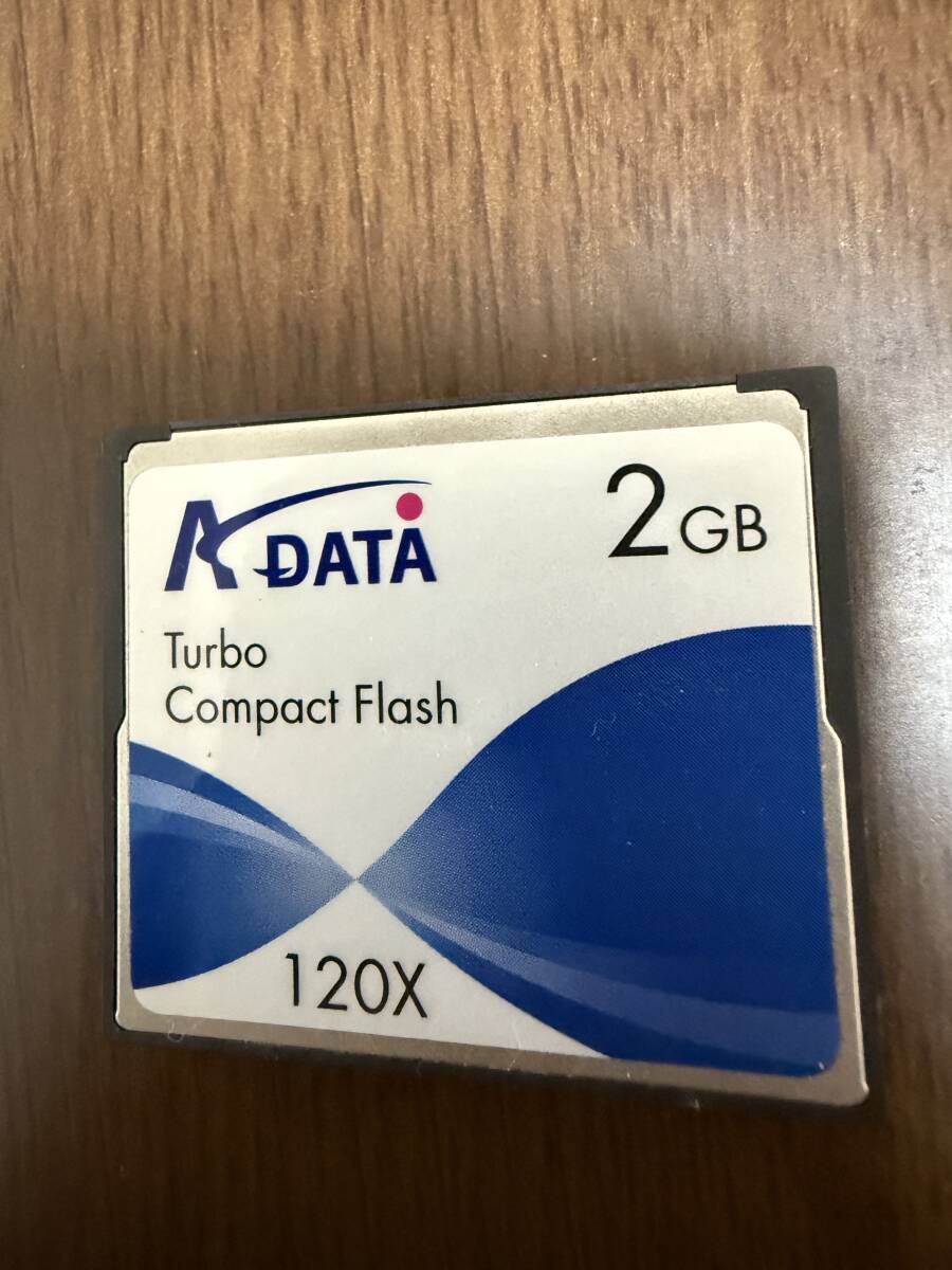 【やや傷や汚れあり】PC98 PC-9801 PC-9821 ADATA Turbo CompactFlash 2GB 120x CFカード コンパクトフラッシュ 中古 動作確認 即決 キズ ...