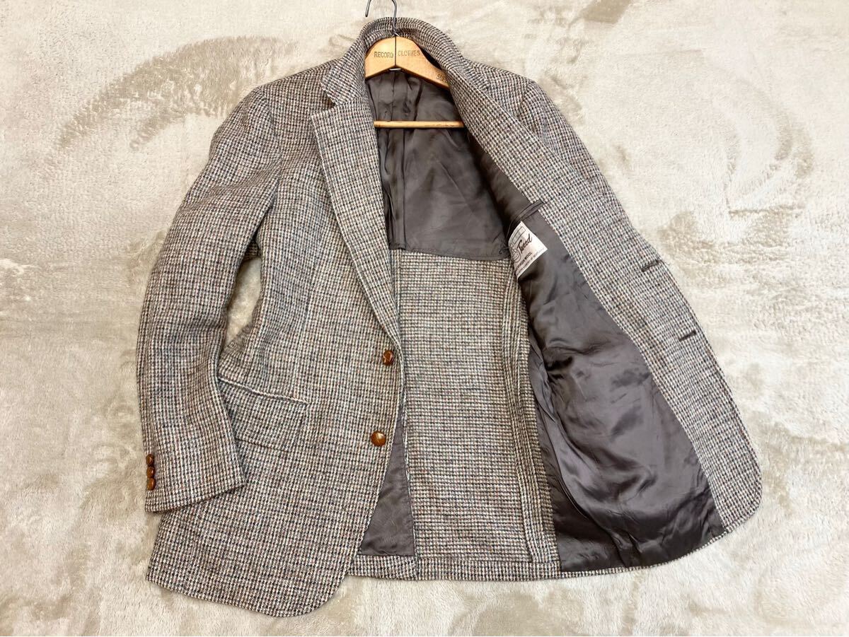 【目立った傷や汚れなし】希少！美品 Stanley Blacker×Harris Tweed【ハリスツイード】2Bツイードジャケット/L程度 ヴィンテージ ブラウン アメリカ製の落札情報詳細 ...