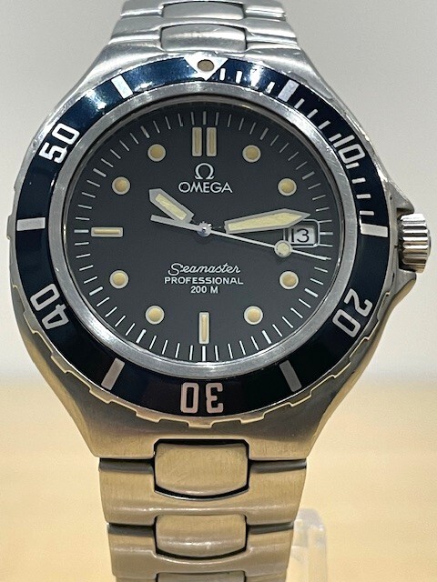 【やや傷や汚れあり】【1908】1円スタート OMEGA オメガ Seamaster シーマスター プロフェッショナル 200M デイト クオーツ 2850.50 動作確認済みの落札情報詳細 ...