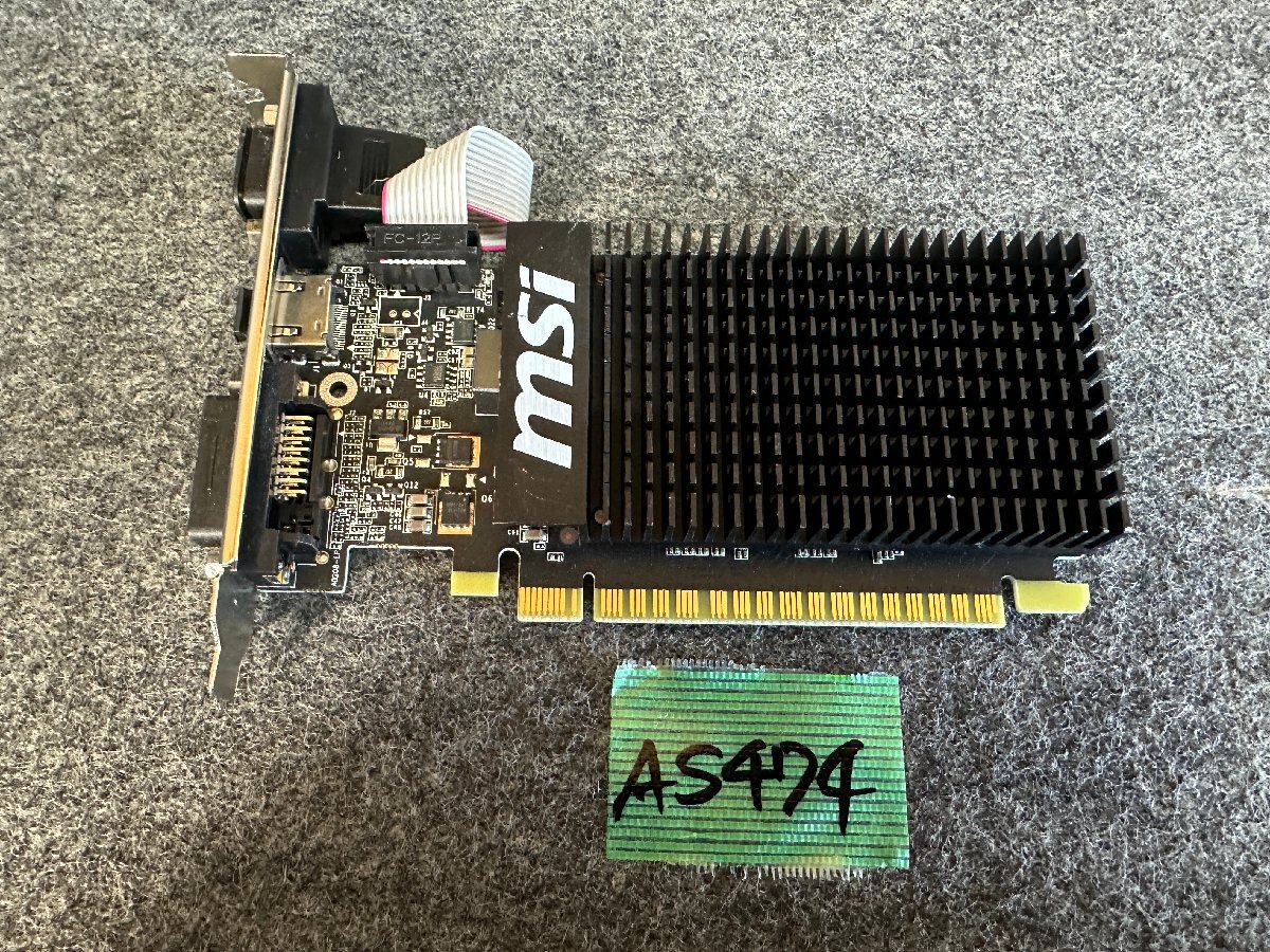 【やや傷や汚れあり】【送60サイズ】MSI GT 710 2GD3H LP GeForce GT710搭載 PCI Express x16 ...