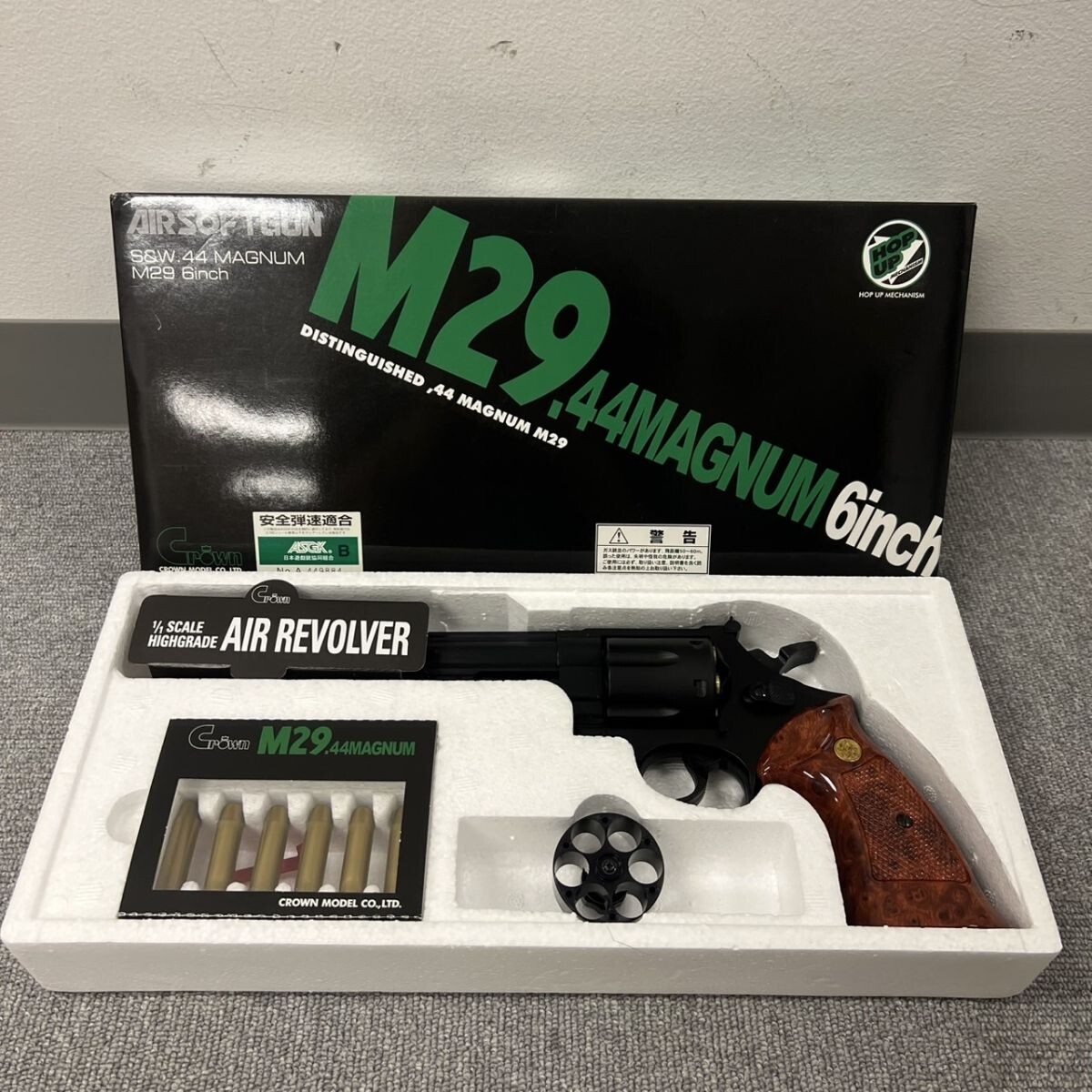 【目立った傷や汚れなし】S&W M29 44マグナム 6インチ クラウンモデル エアソフトガン エアガン ASGKマーク ブラック 0306.002の落札情報詳細 - Yahoo!オークション ...