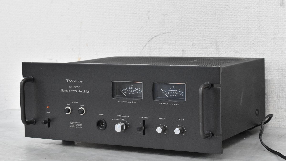 【目立った傷や汚れなし】Technics SE-A5 ♪テクニクス new class A ステレオ DC パワーアンプ♪【SPターミナル交換 ...