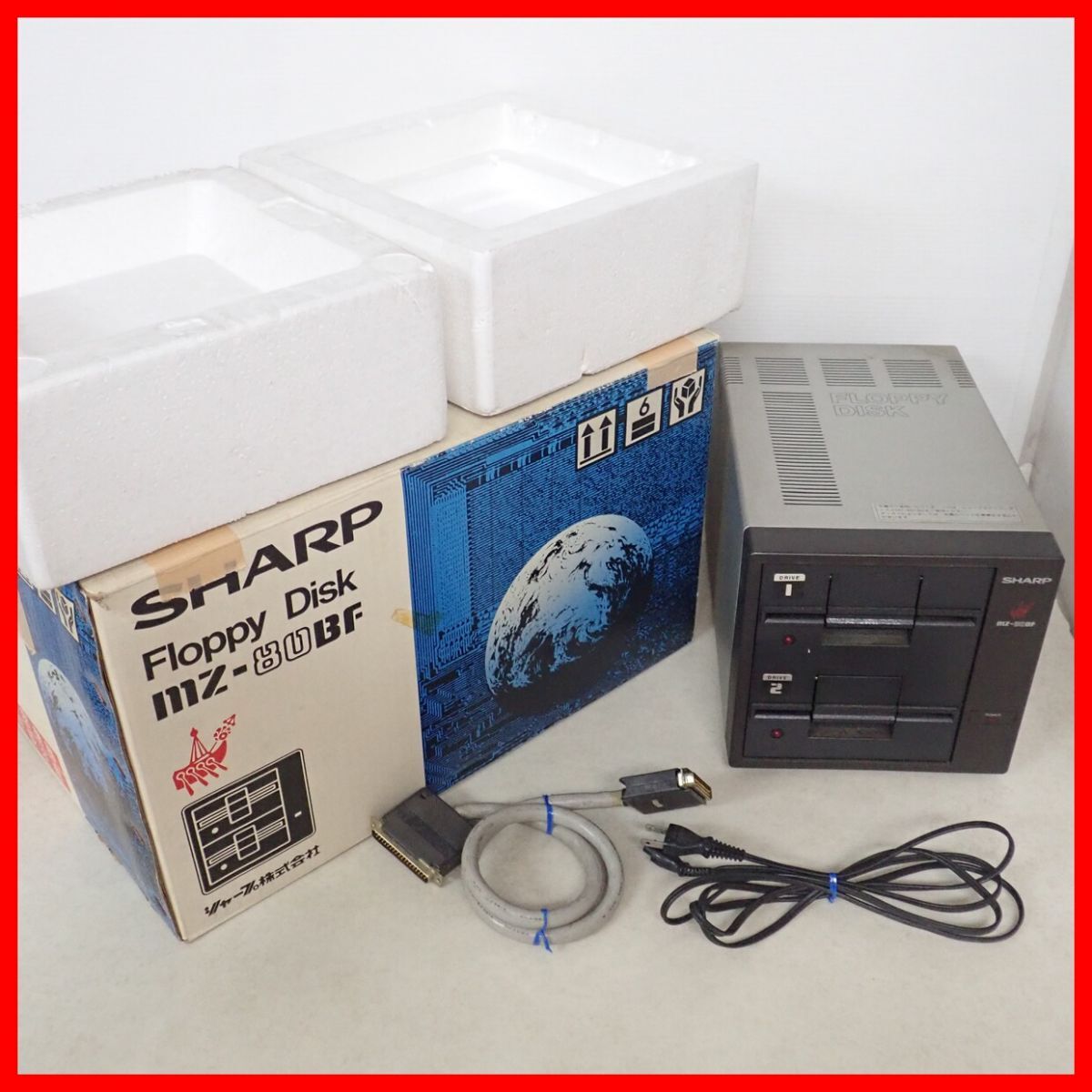 【全体的に状態が悪い】SHARP 外付けFDD MZ-80BF フロッピーディスクドライブ シャープ 箱付【40の落札情報詳細 - Yahoo!オークション落札価格検索 オークフリー