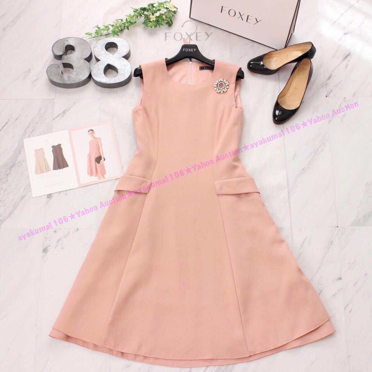 【目立った傷や汚れなし】FOXEY フォクシー フレンチフラップ ワンピース ドレス スモーキーピンク 38 S DM掲載品 42685 エレガント 上品 人気 ロゴ 大人可愛いの落札情報詳細 ...