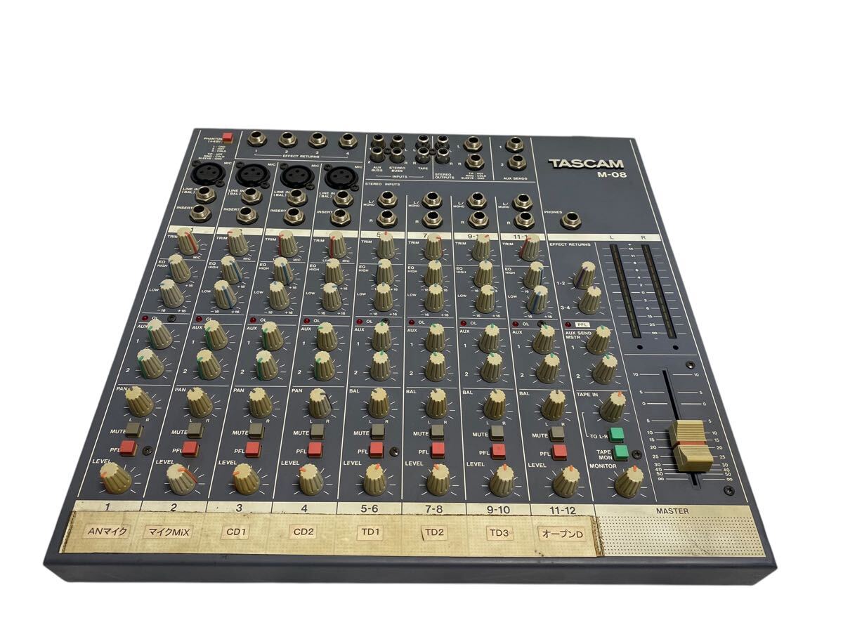 【傷や汚れあり】TASCAM ミキサーTASCAM M-08 タスカム オーディオミキサー アナログミキサーの落札情報詳細 - Yahoo ...