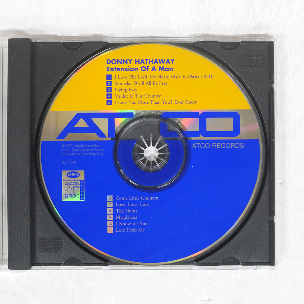 【やや傷や汚れあり】ヨーロッパ盤 DONNY HATHAWAY/EXTENSION OF A MAN/ATCO 8122715202 CD の ...