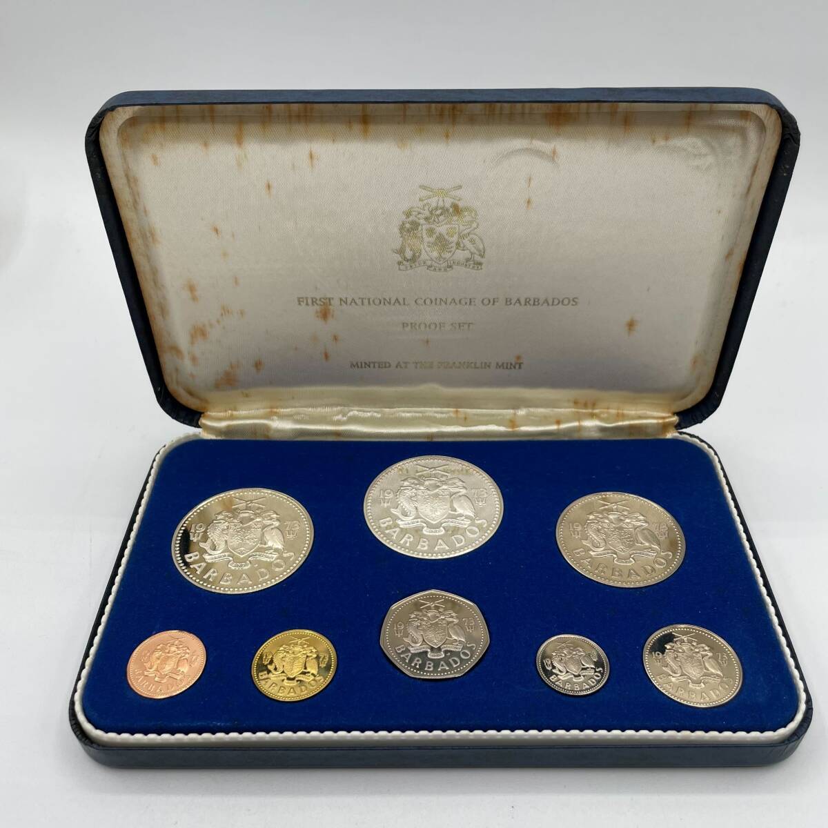 【やや傷や汚れあり】【5977】バルバドス プルーフ貨幣セット 1973年 ケース付 フランクリンミント 8種類セット バルバドス島 二次流通品の落札情報詳細 - Yahoo!オークション落札 ...