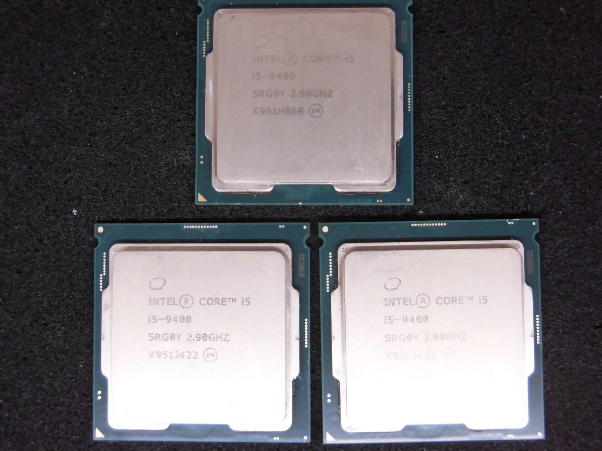 【やや傷や汚れあり】【T388】CPU★Core i5-9400 2.90GHz 5個セットの落札情報詳細 - Yahoo!オークション落札価格検索 オークフリー