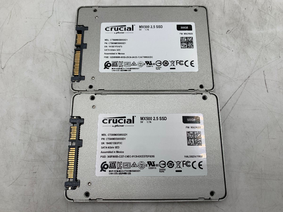 【やや傷や汚れあり】Crucial MX500 SSD 500GB CT500MX500SSD1 [M426]の落札情報詳細 - Yahoo ...