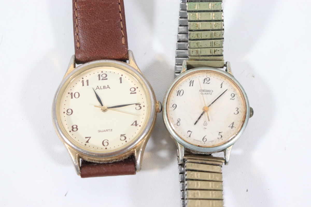 【やや傷や汚れあり】SEIKO 腕時計 10点まとめ セイコー ALBA QUARTZ SOLAR SACTUS 6431-5020 4J41 ...