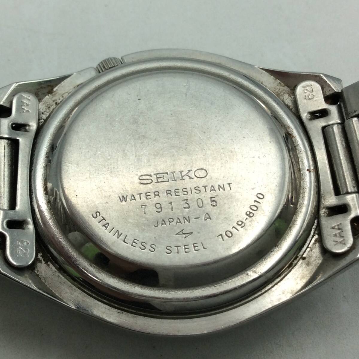 【やや傷や汚れあり】D43 【QZ/AT/不動品】腕時計 2点セット SEIKO セイコー 4623-8000 / 7019-8010 クォーツ 自動巻 ジャンク 現状品 ※ベルト破損の落札 ...