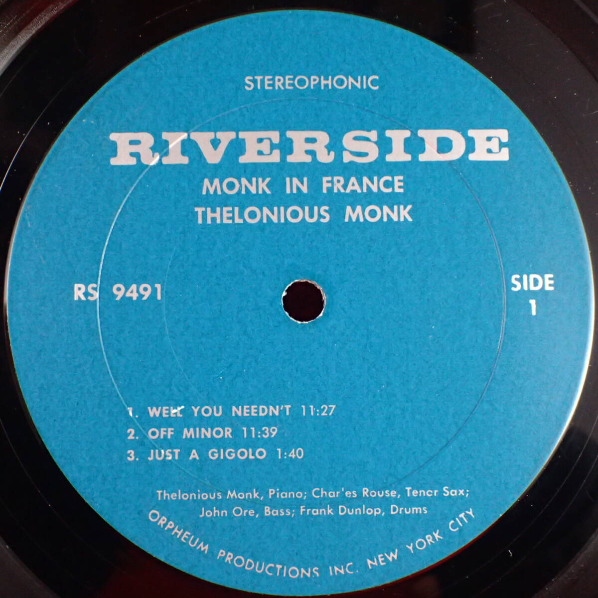 【目立った傷や汚れなし】送料無料★神洗浄【超遺産級レア★極美品★USオリジナル RIVERSIDE タ-コイズ】★THELONIOUS ...