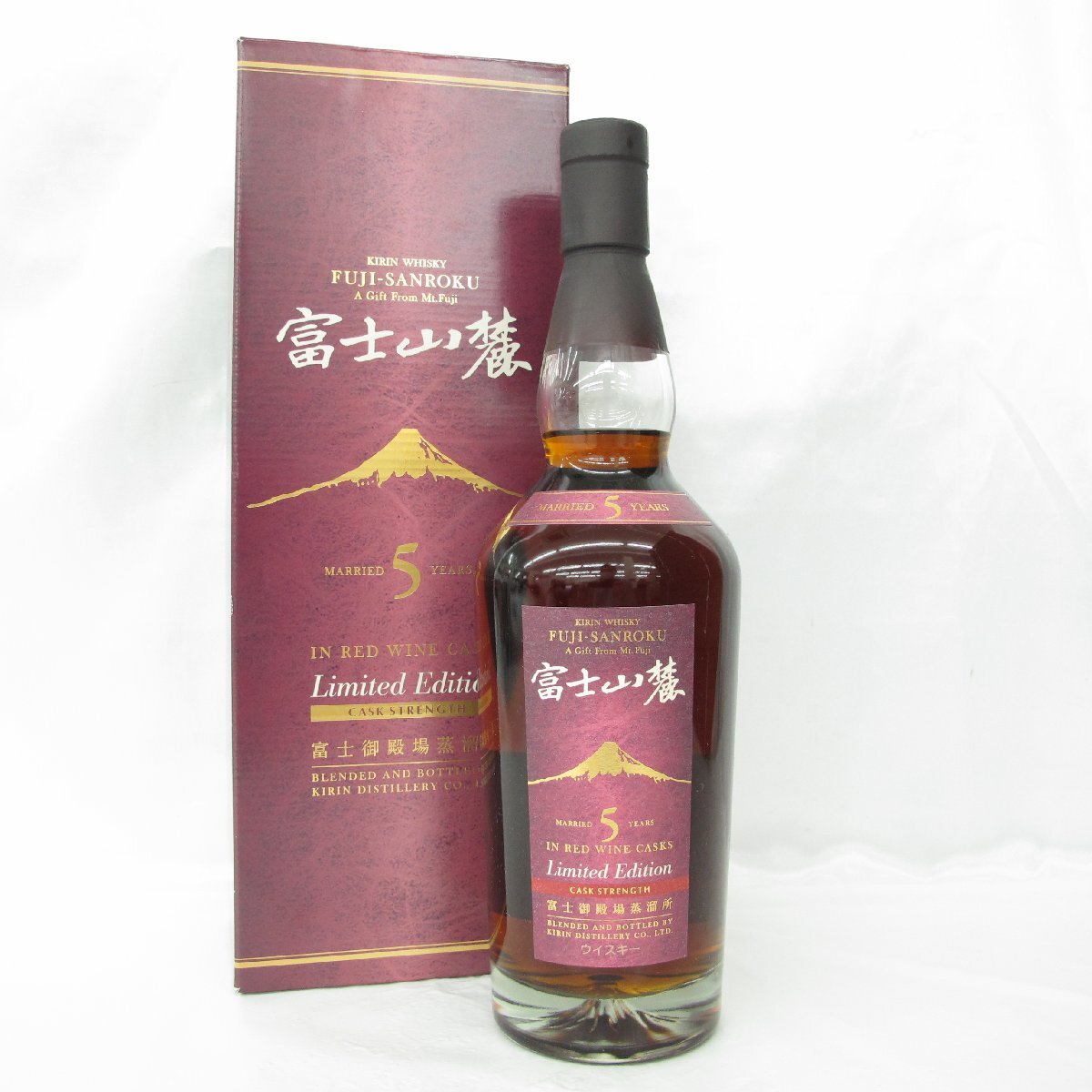 【未使用】【未開栓】KIRIN キリン 富士山麓 5年 レッドワインカスク リミテッドエディション ウイスキー 700ml 57％ 箱付 11819008 0409の落札情報詳細 ...