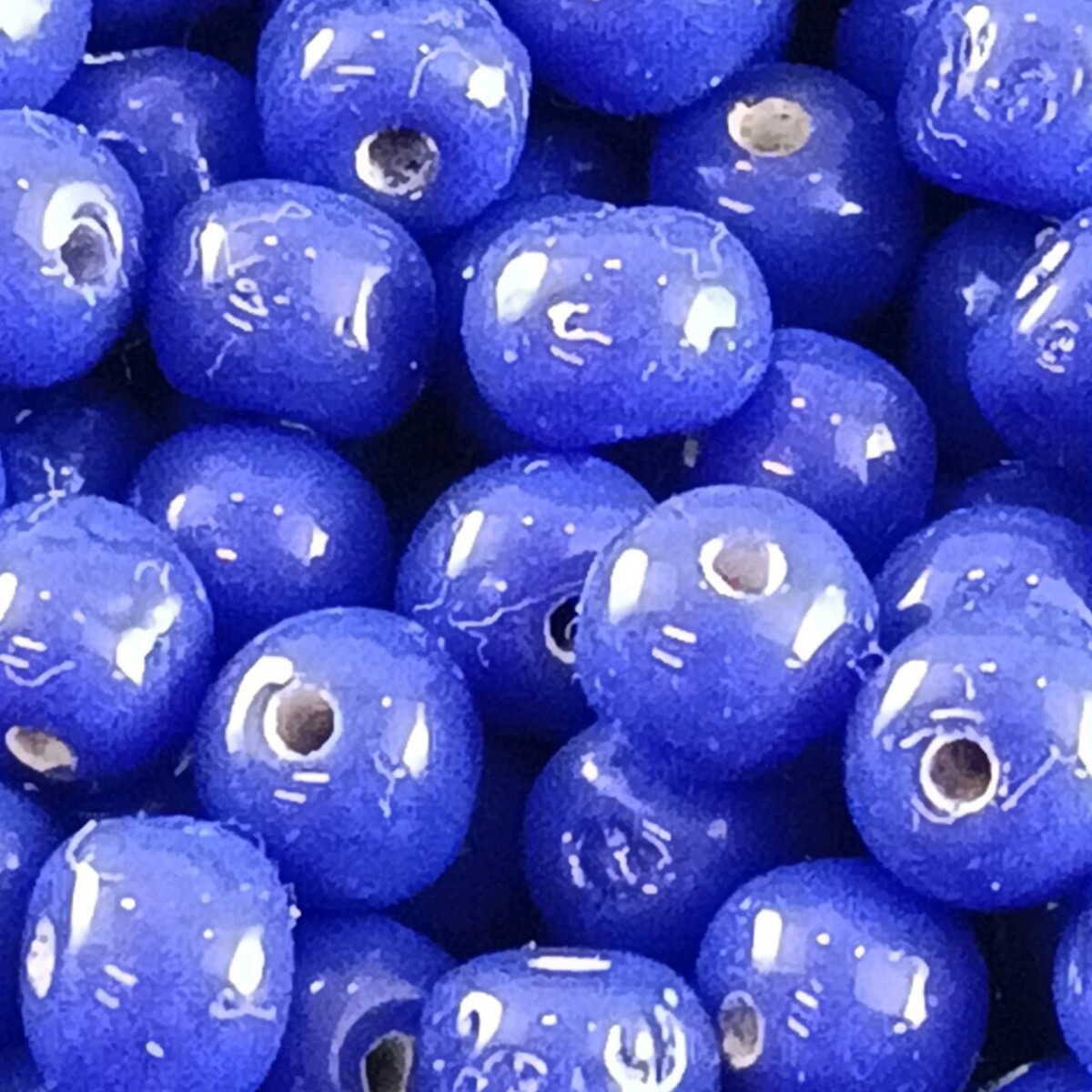 【未使用】☆未使用 大量 チェコ ガラスビーズ ラウンド 約500g 6mm ネイビー 青 大粒 ヴィンテージ ハンドメイド パーツ アクセ ネックレス S-193の落札情報詳細 ...