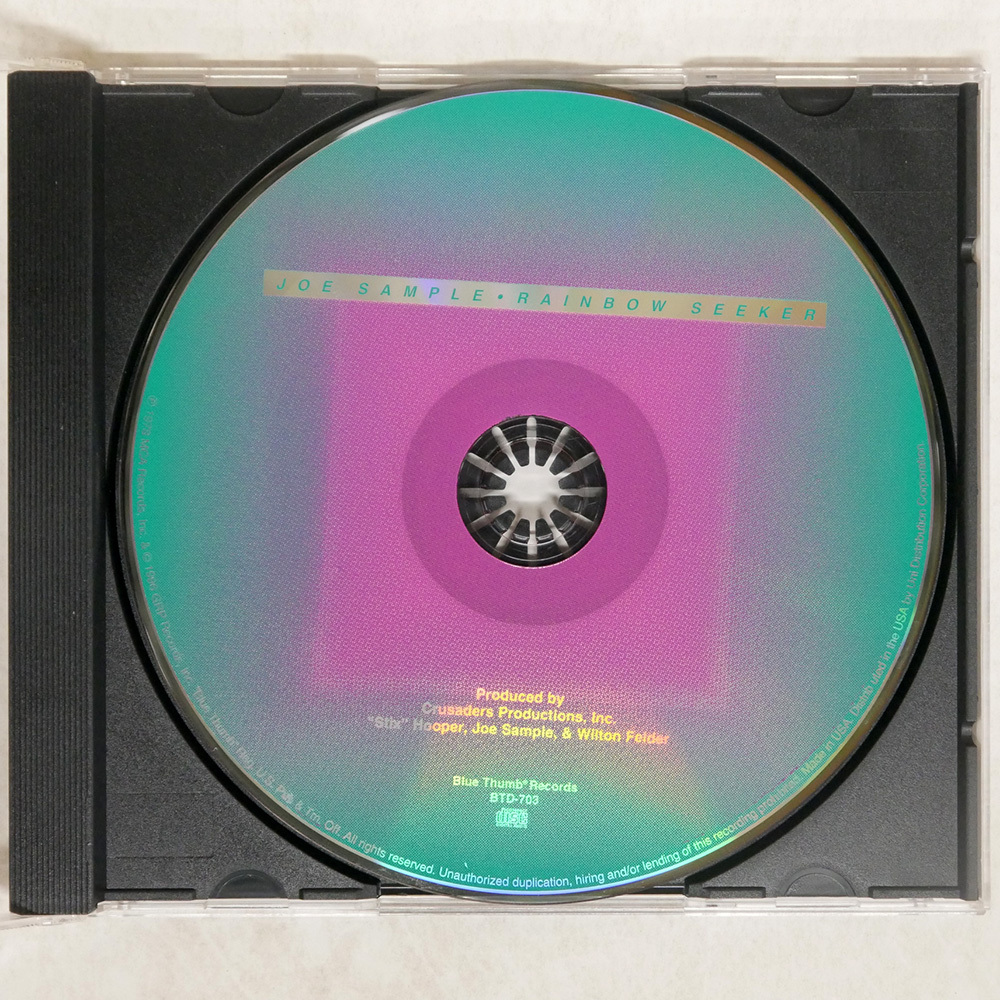 【やや傷や汚れあり】US盤 JOE SAMPLE/RAINBOW SEEKER/BLUE THUMB BTD703 CD の落札情報詳細 - Yahoo!オークション落札価格検索 オークフリー