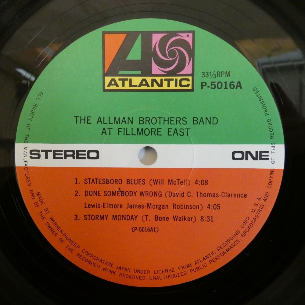 【やや傷や汚れあり】48071991;【国内盤/2LP/見開き】The Allman Brothers Band / The Allman Brothers Band At Fillmore ...