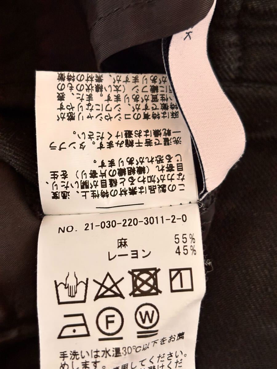 【目立った傷や汚れなし】∞2021ss FRAMeWORK フレームワーク リネン レーヨン ツイル セミ ワイドパンツ 38 ブラック 黒 イージー リラックス ∞の落札情報詳細 ...