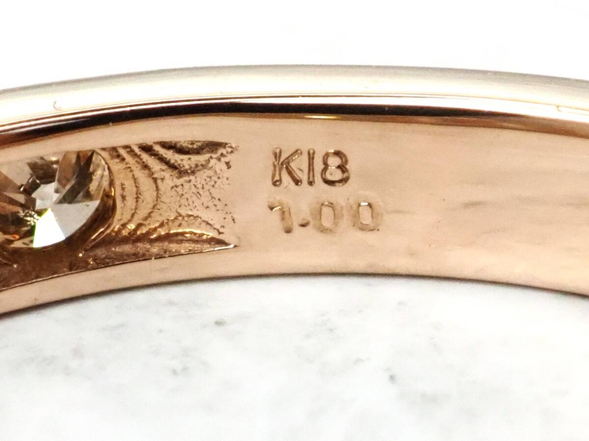 【目立った傷や汚れなし】【7325T】K18 天然ダイヤモンド 1.00ct/2.0g/エタニティ リング 指輪 ♯12.5の落札情報詳細 - Yahoo!オークション落札価格検索 オークフリー