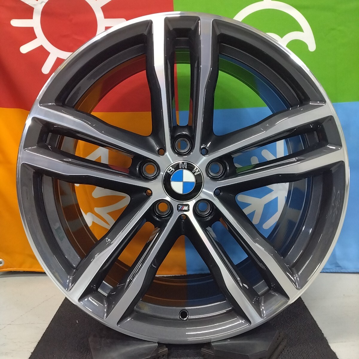 【やや傷や汚れあり】☆希少☆BMW 3シリーズ F30 F31 エディションシャドウ 純正★ダブルスポークスタイリング704M☆4シリーズ ...