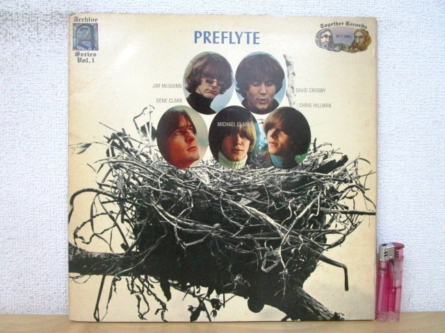 【傷や汚れあり】 F4644 LPレコード「ザ・バーズ THE BYRDS『プリフライト PREFLYTE』」ST-T-1001 ...