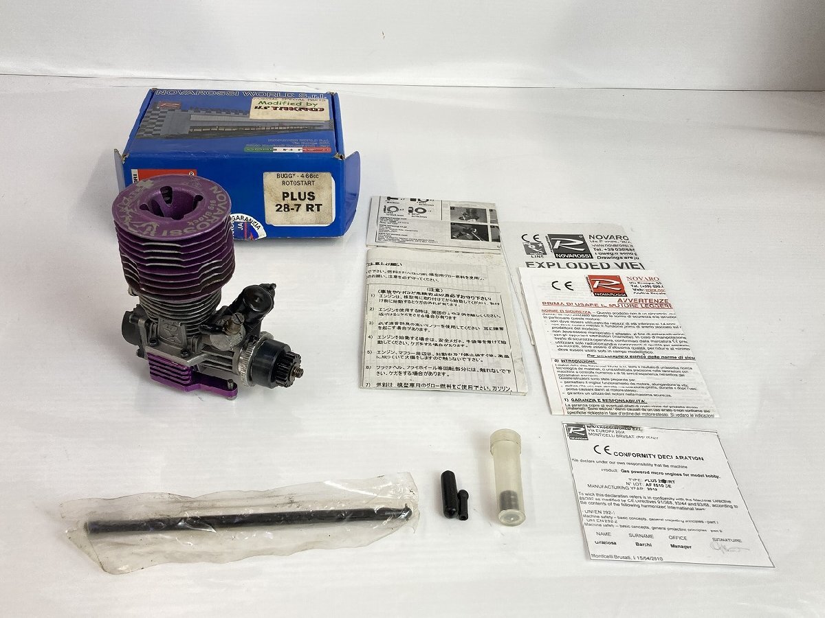 【全体的に状態が悪い】rh 【ジャンク品】 PLUS 28－7 RT エンジン NOVAROSSI 28-7T ラジコン用 パーツ hi 73 ...