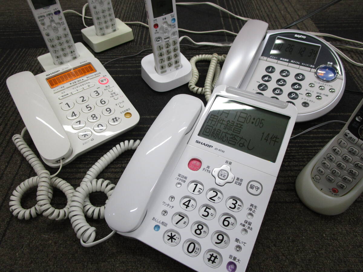 【やや傷や汚れあり】【必見】 固定電話 電話機 親機 子機 まとめ SHARP SANYO JD-G31 JD-AT90 TEL-F5の落札情報詳細 - Yahoo!オークション落札価格検索 ...