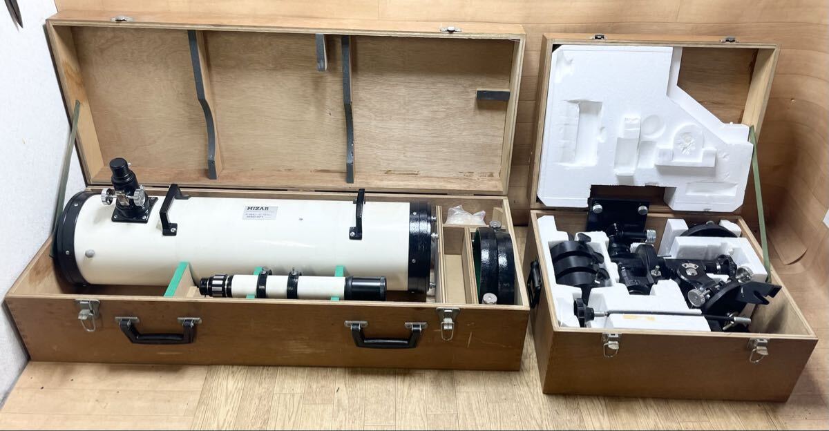 【目立った傷や汚れなし】希少！ MIZAR ミザール天体望遠鏡 D＝153mm FL＝1310mm ミザール望遠鏡 望遠鏡 セット 他 まとめ ...