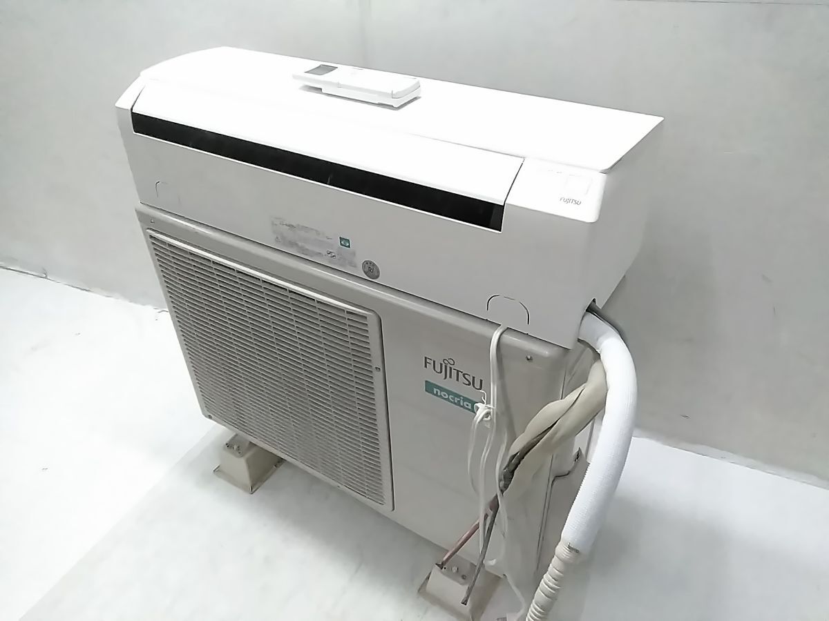 【やや傷や汚れあり】 FUJITSU 富士通 nocria ノクリア ルームエアコン AS-A408H 主に14畳 単相 100V リモコン ...