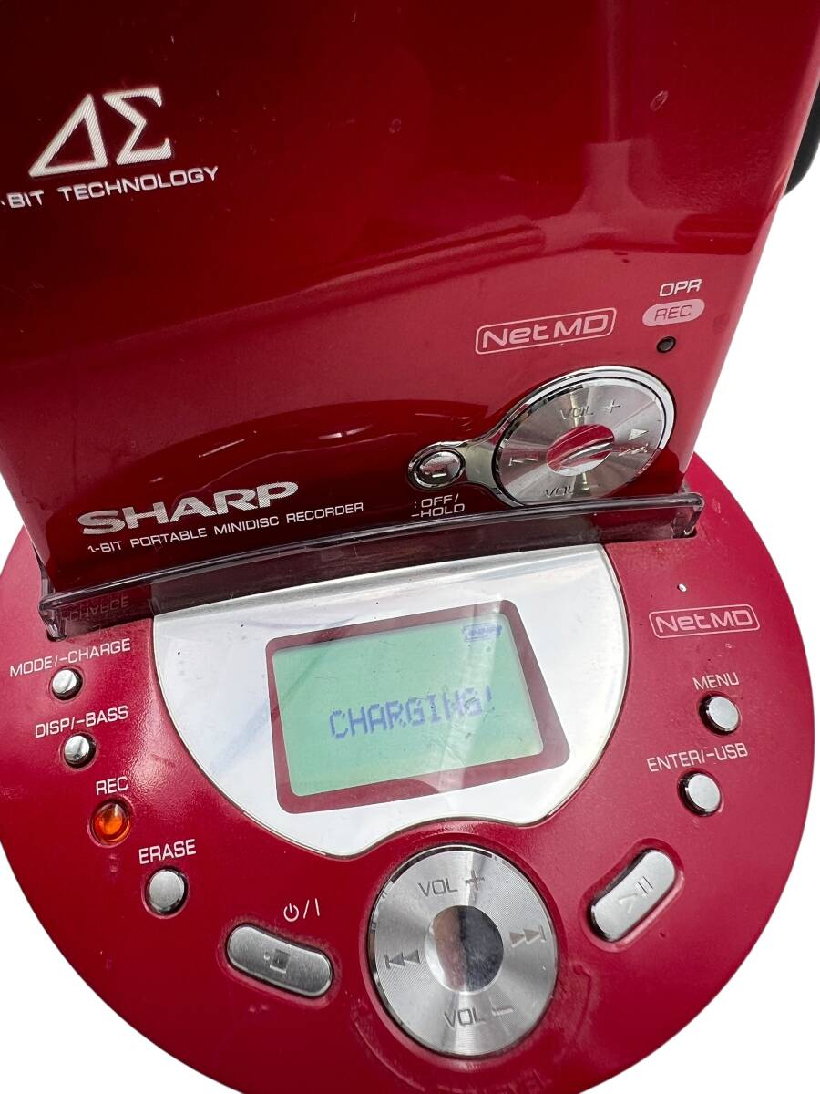【傷や汚れあり】SHARP 1ビットポータブルMDレコーダー IM-DR80-R（レッド系）の落札情報詳細 - Yahoo!オークション落札 ...