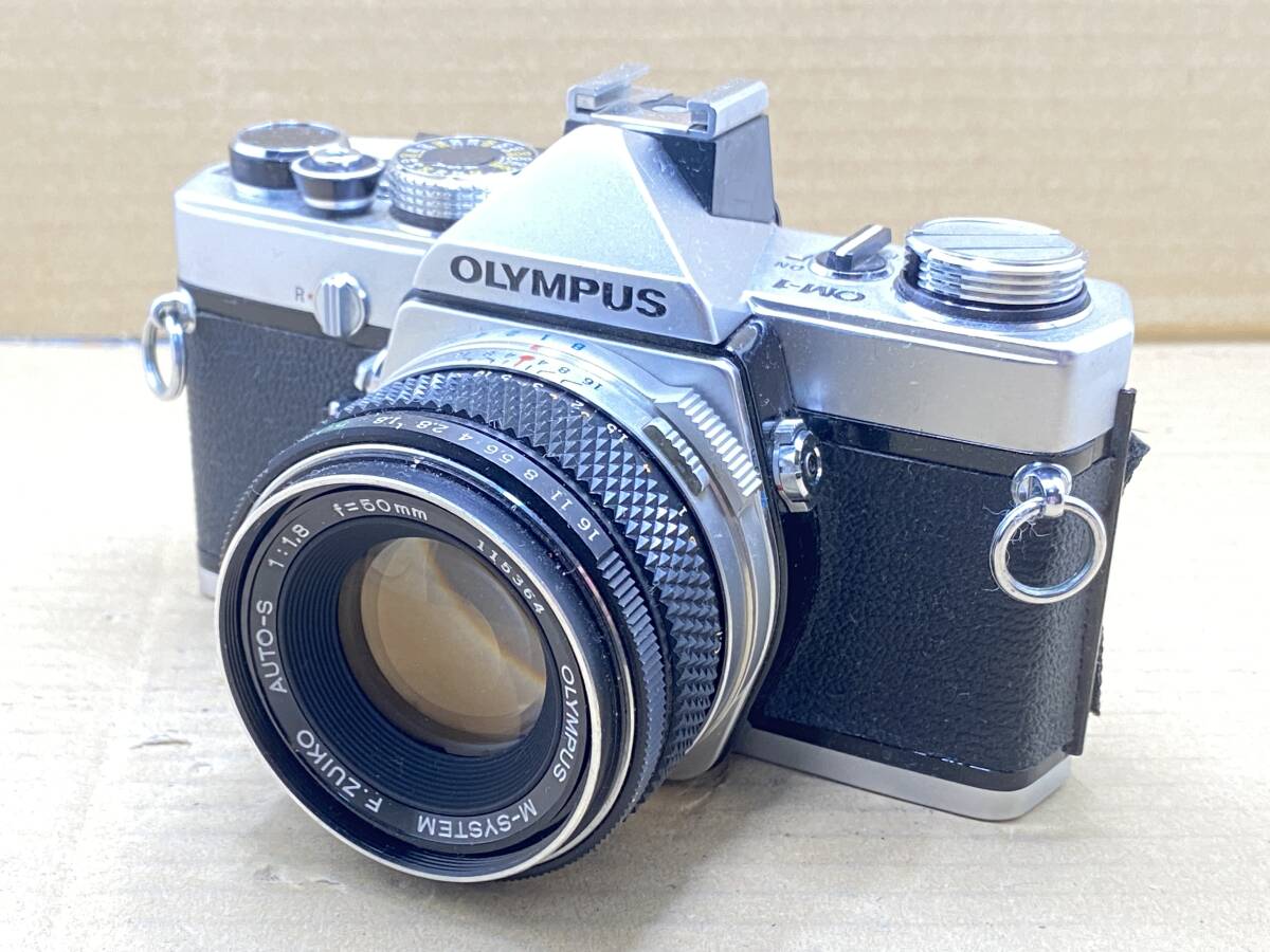 【やや傷や汚れあり】【MH183】 OLYMPUS オリンパス OM-1 F.ZUIKO AUTO-S 50mm f1.8 フィルムカメラの ...
