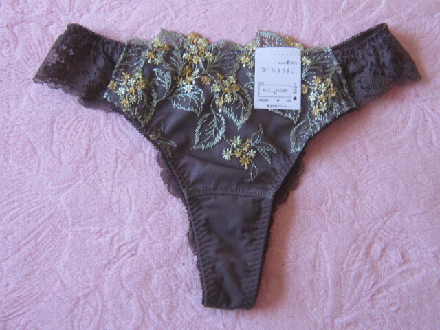 【未使用】☆1760円 新品！ワコール アンフィ amphi W BASIC 可憐 小花刺しゅう ソング（ショーツ）M / ブラウン！！の落札情報詳細 - Yahoo!オークション落札価格検索 ...
