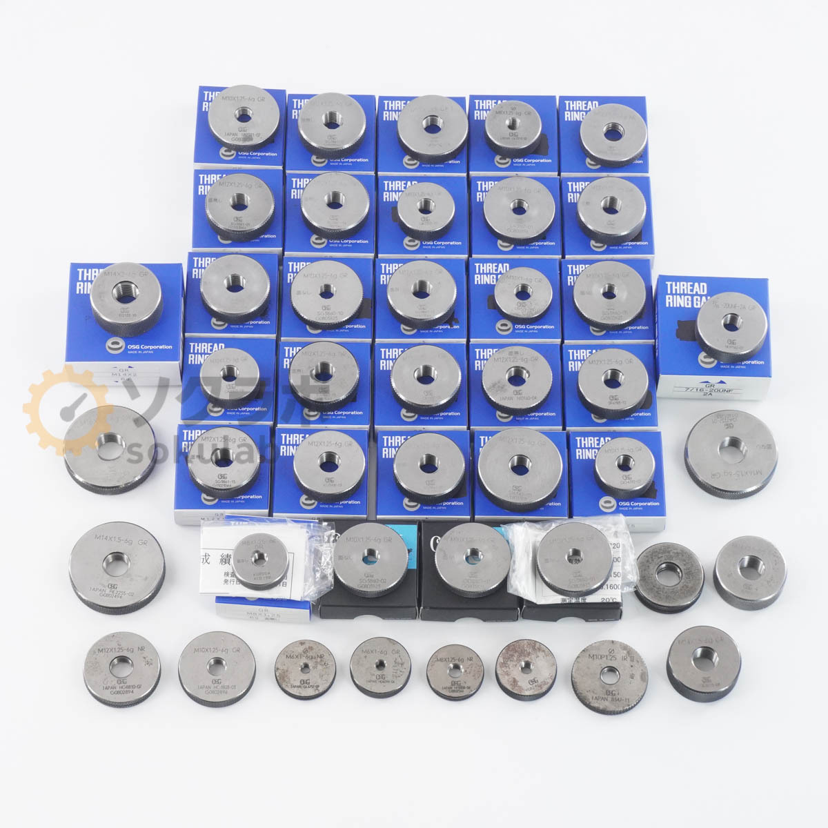 【やや傷や汚れあり】[JB] 保証なし 計44個セット GR M12X1.25 M10X1.25 M8X1.25 等 OSG オーエスジー ...