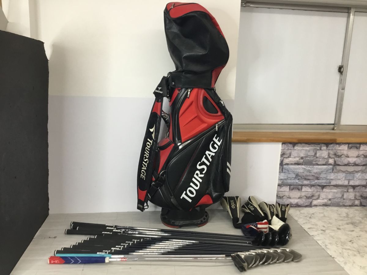 【中古】 営YS001-Y ゴルフセット XXIO ゼクシオ IMPACT POWER MATCHING 1W,4W,U7,U8 アイアン5~9,P,A,S PT2本 ...