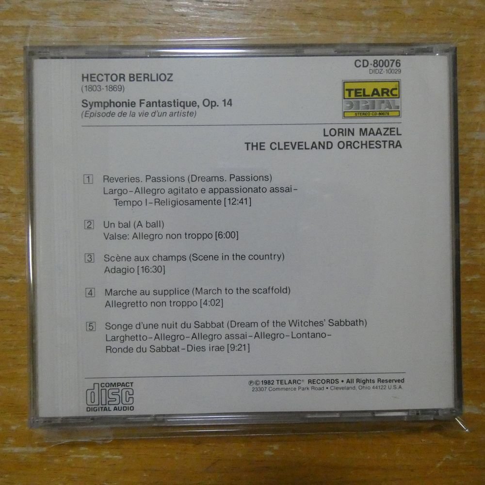 【やや傷や汚れあり】41155784;【CD/TELARC初期/松下電器産業プレス】MAAZEL / BERLIOZ: SYMPHONIE ...