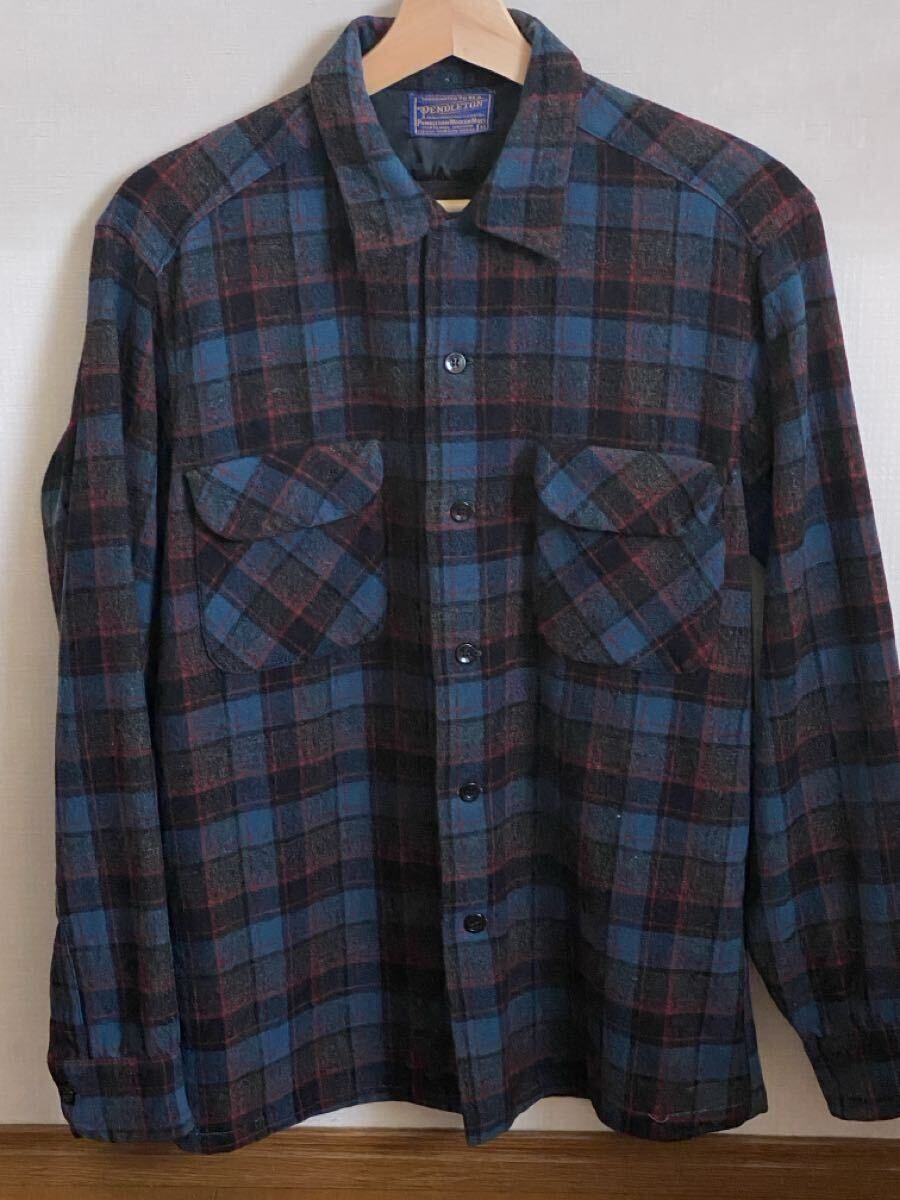 【やや傷や汚れあり】vintage 50s ペンドルトン ウール シャツ USA製 ボードシャツ オンブレ チェック PENDLETONの落札情報詳細 - Yahoo!オークション落札価格検索 ...