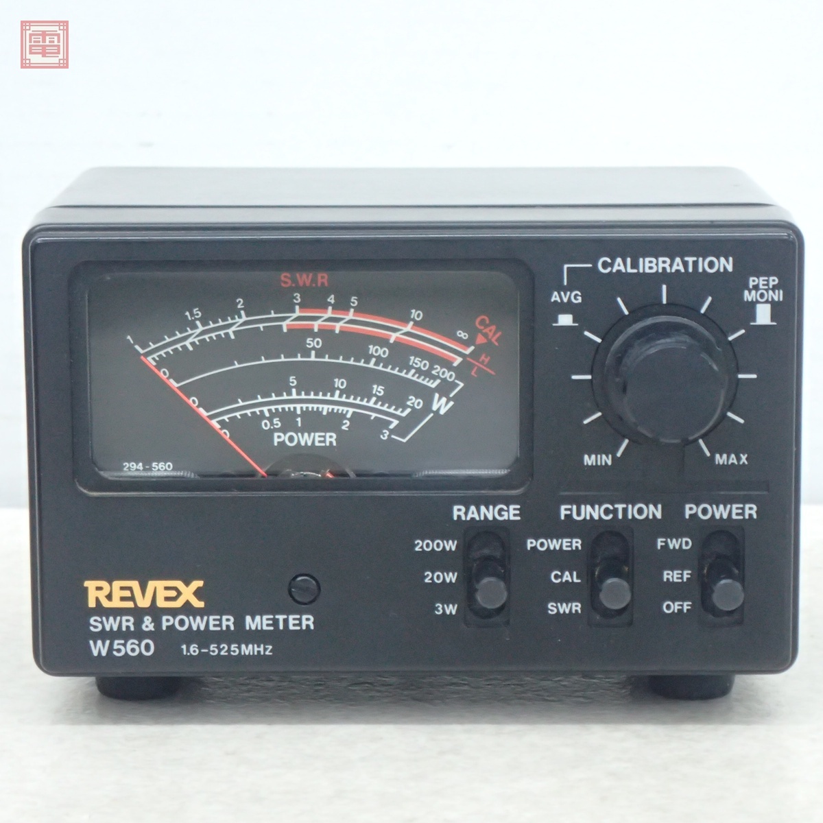 【やや傷や汚れあり】REVEX リーベックス W560 SWR計 1.6MHz〜525MHz 200W/20W/3W パワーメーター【10の ...