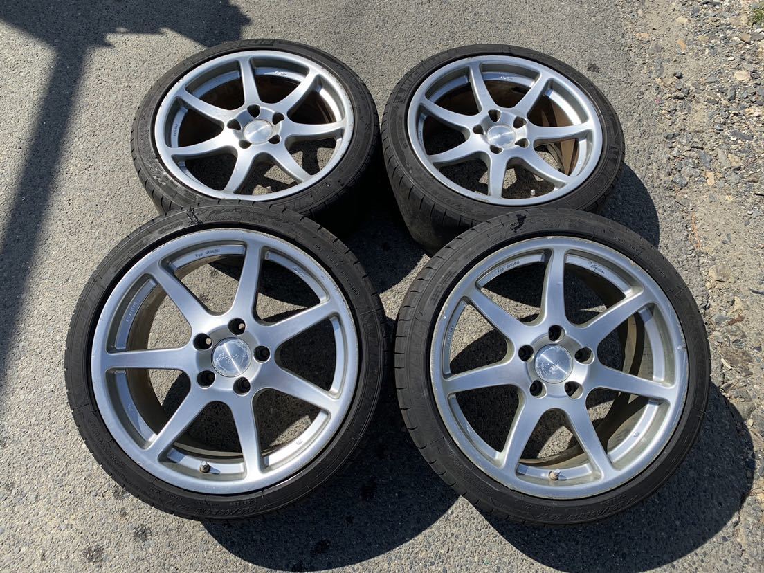 激レア、深リム. BREYTON ブレイトン GERMANY IMAGINE 18× 8.5J5穴PCD120 ET42 アルミホイール4本 ...