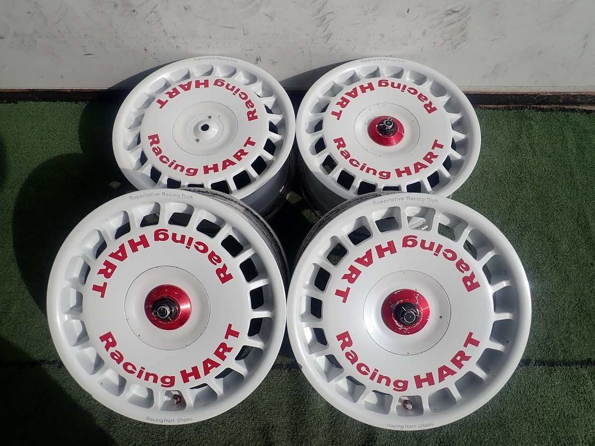 AB2442【送料無料Racing HART レーシングハート Dスペック 15インチ】4本 コンパクトカーに 15×6.5J 100-114.3/4H ET43 の落札情報詳細 ...